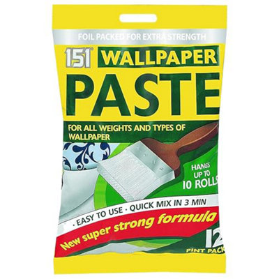 Wallpaper Paste - Hangs Up to 10 Rolls - Quick Mix in 3 Minutes - All ...