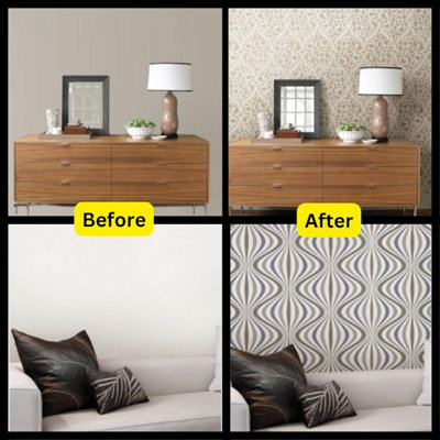 Wallpaper Paste Kit - Includes 10 Roll Adhesive Paste and Wallpaper Kit ...