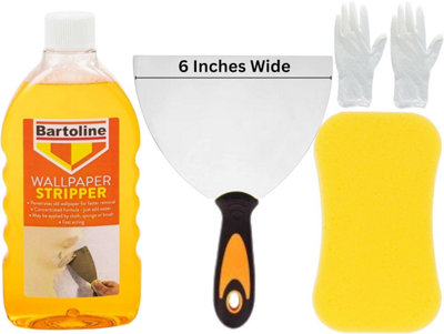 Wallpaper Remover Kit - Bundle with 500ml Bartoline Wallpaper Stripper ...