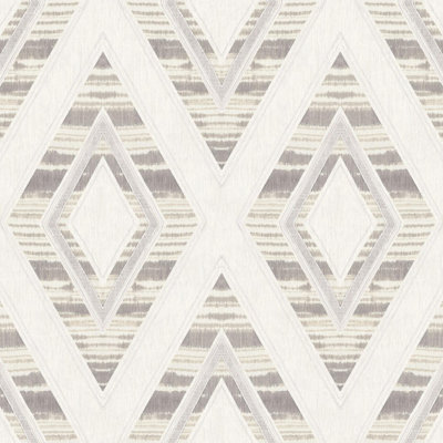 Wallquest Geometric Diamond Ombre Wallpaper Abstract Acrylic Coated Feature Wall