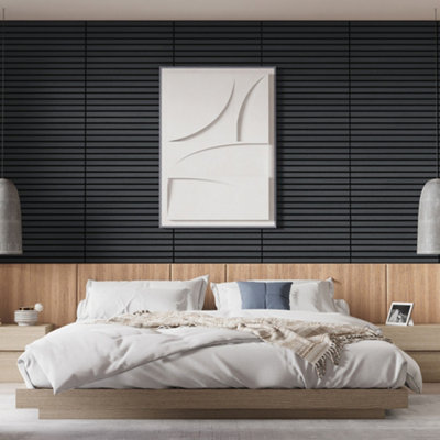 Wallsupply UltrAcoustic Eco Tile Wood Effect Recycled Felt & EPS ...