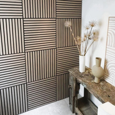 Wallsupply UltrAcoustic Eco Tile Wood Effect Recycled Felt & EPS ...