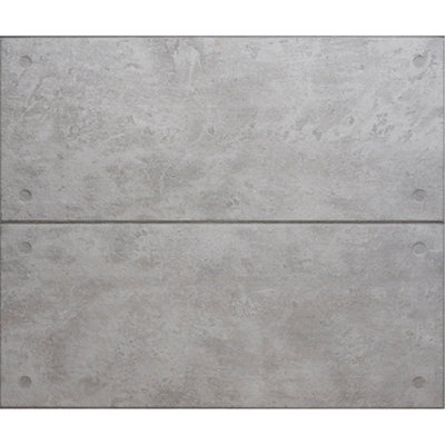 Wallsupply UltraLight Industrial Concrete Effect HD Printed Wall Panels EPS, 8pc 4.8m² Grey