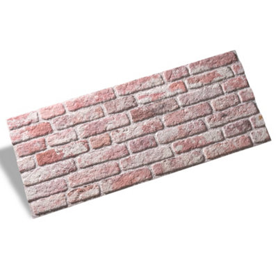 Wallsupply UltraLight Loft Rustic Red Brick Effect HD Printed 3D Wall ...