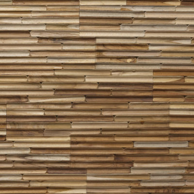 Wallsupply UltraWood Concave Reeded Fluted Reclaimed Solid Teak Wood ...