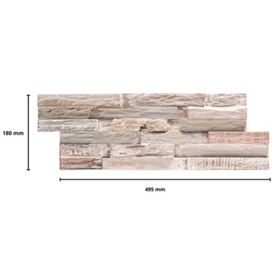 Wallsupply UltraWood White wash Recycled Solid Teak Wood Panels, Wall ...