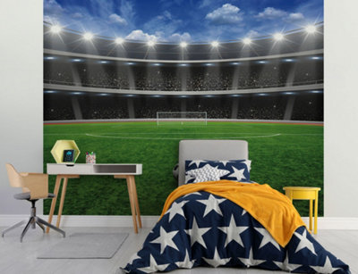 Walltastic Football Crazy Multicolour Smooth Wallpaper Mural 8ft high x ...