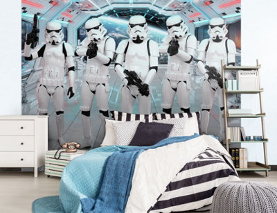 Walltastic Original Stormtrooper Multicolour Smooth Wallpaper Mural 8ft ...