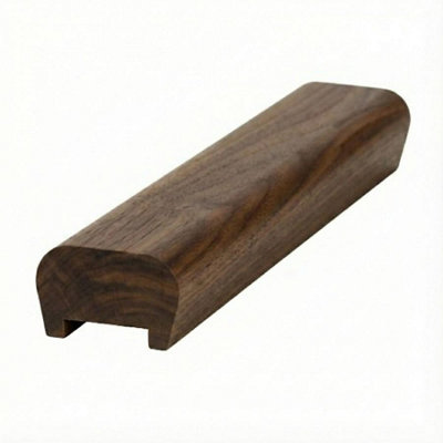 Walnut Handrail Modern 2.4m - 41mm Groove For Spindles UK Manufactured ...