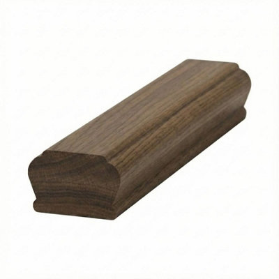Walnut Handrail Newark 2.4m - No Groove UK Manufactured Traditional ...