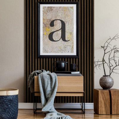 Walnut Laminate Acoustic Wall Panel 2400mm x 600mm (Black Felt) | £107. ...