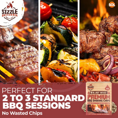 Walnut Wood Chips for Smoking Food 150g , Smoking Wood Chips, Smoker ...