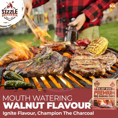 Walnut Wood Chips for Smoking Food 150g , Smoking Wood Chips, Smoker ...