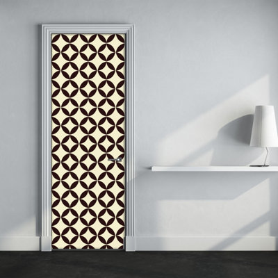 Walplus Circle Star Pattern - 6 Pcs - Door Mural