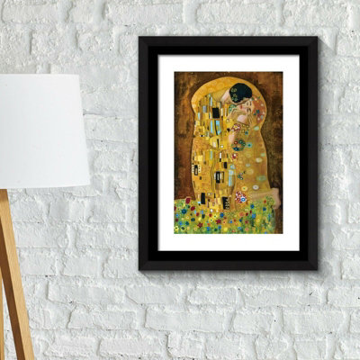 Walplus Framed Art 2in1 Painting Poster - The Kiss, 1907 by Gustav Klim ...