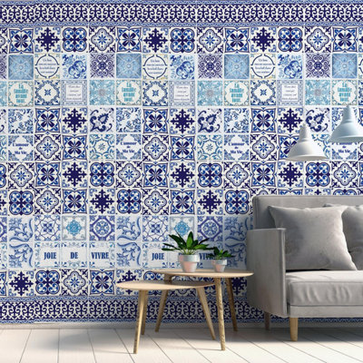 Walplus French Combo Mix Tile Stickers | DIY at B&Q