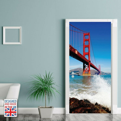 Walplus Golden Gate Bridge Door Mural