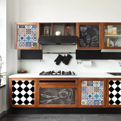 Walplus Mosaic Tiles And Pattern Blackboard Furniture Wrap Self ...