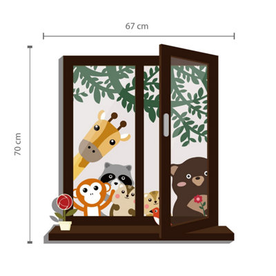 Walplus Nursery Animals Zoo Children Kids Boy Girl Cute Kid'S Room ...
