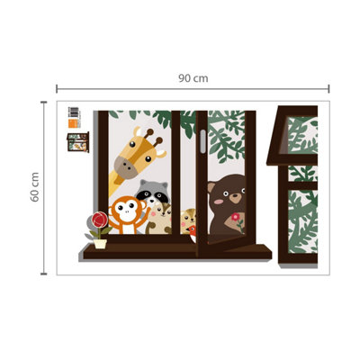Walplus Nursery Animals Zoo Children Kids Boy Girl Cute Kid'S Room ...