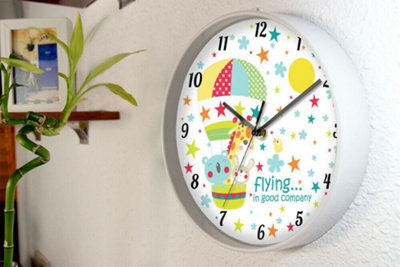 Walplus Time With Friends Children Clock - 25 cm / 9.8 in | DIY at B&Q