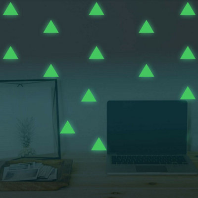 Walplus Wall Sticker Glowing Triangle Decals Art Living Room Home ...