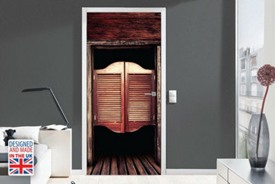 Walplus Western Saloon Door Mural Sticker Europe Size 90Cm X 200Cm ...