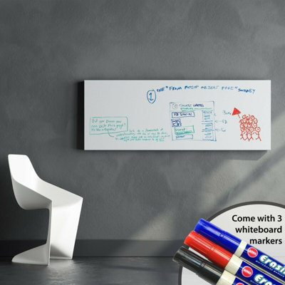 Walplus Whiteboard Self-Adhesive Decal Wall Sticker - 2Pcs | DIY at B&Q