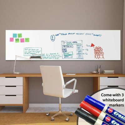 Walplus Whiteboard Wall Sticker with Marker Decoration Decal DIY ...