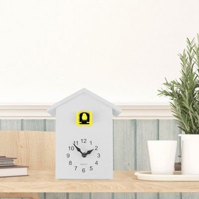 Walplus Yellow Window Cuckoo Clock with Four Birds - Elegant and ...