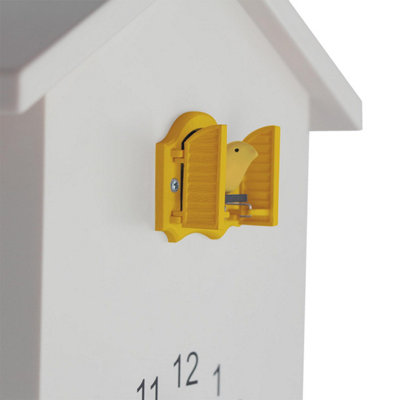 Walplus Yellow Window Cuckoo Clock with Four Birds - Elegant and ...