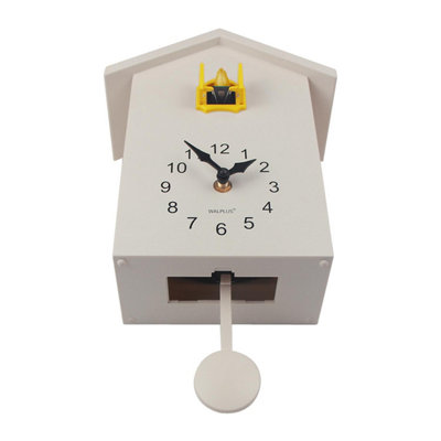 Walplus Yellow Window Cuckoo Clock with Four Birds - Elegant and ...