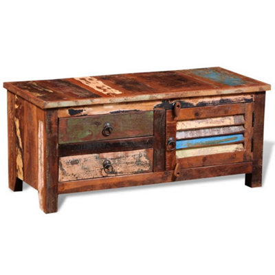 WALPLUSReclaimed TV Hi-Fi Cabinet Side Cabinet Solid Wood