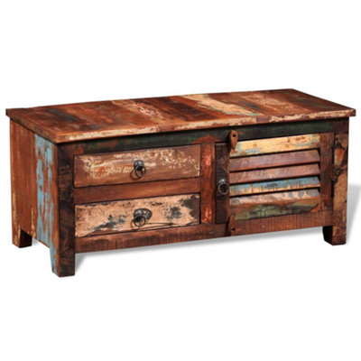 WALPLUSReclaimed TV Hi-Fi Cabinet Side Cabinet Solid Wood