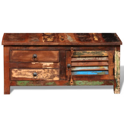 WALPLUSReclaimed TV Hi-Fi Cabinet Side Cabinet Solid Wood