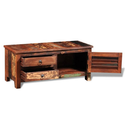 WALPLUSReclaimed TV Hi-Fi Cabinet Side Cabinet Solid Wood
