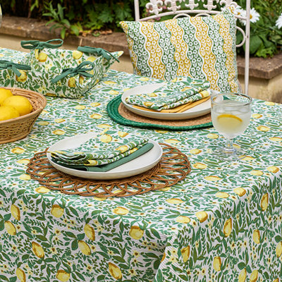 Walton & Co Lemon 100 x 100cm Tablecloth