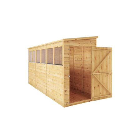 Waltons 12 x 4 Modular Shiplap Pent Garden Storage Shed