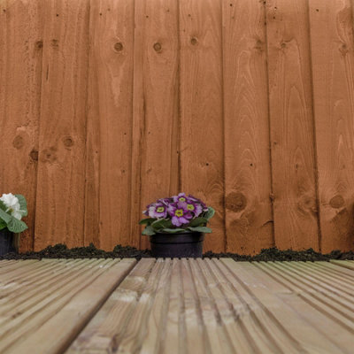 Waltons 3ft x 6ft Feather Edge Fence Panels Pressure Treated - 3 Pack
