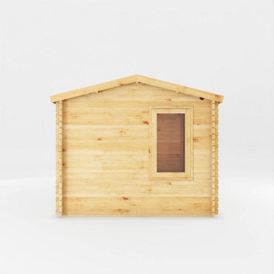 Waltons 3m x 3m Wooden 44mm Home Office Log Cabin Garden Room