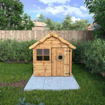 Waltons 4 x 4 Wooden Playhouse Garden Wendy House
