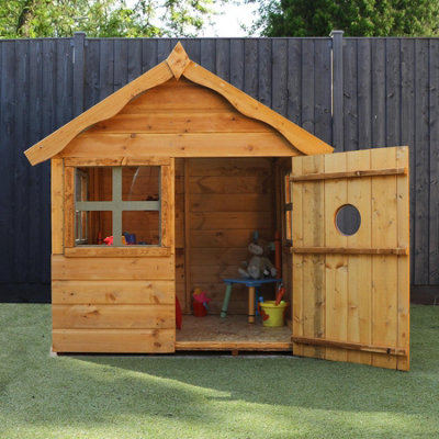 Waltons 4 x 4 Wooden Playhouse Garden Wendy House