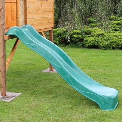 Waltons 5 x 5 Wooden Playhouse Wendy House with Tower and Slide