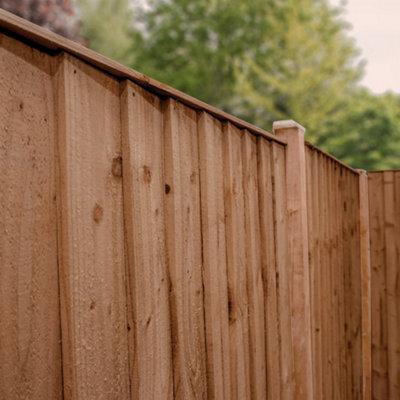 Waltons 6ft x 6ft Feather Edge Fence Panels Pressure Treated - 3 Pack