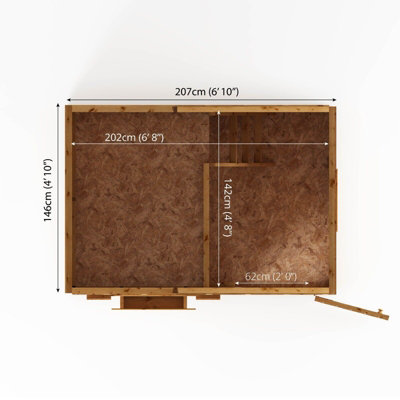 Waltons 7 x 5 Wooden Loft Playhouse Double Storey Garden Play House