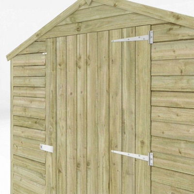 Waltons 7x5 Overlap Apex Garden Storage Shed Windows Single Door 7ft x 5ft