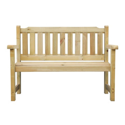Waltons Pressure Treated 2 Seater 4ft Garden Bench | DIY at B&Q