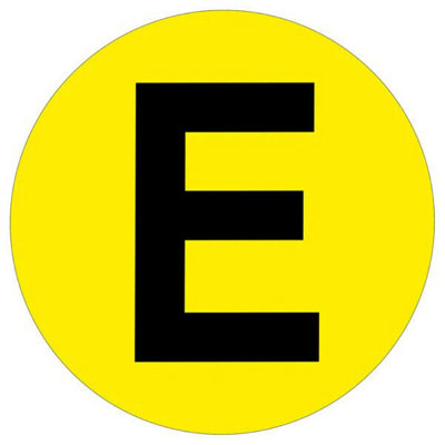 Warehouse Letter Adhesive 190mm Floor Identification Markers