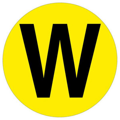 Warehouse Letter Adhesive 190mm Floor Identification Markers