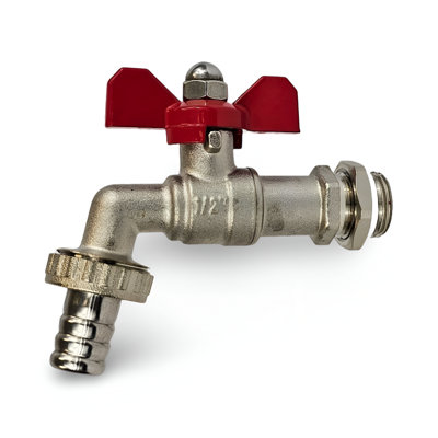 Warmer System Butterfly Handle Outside Garden Tap with Sealing PTFE and ...